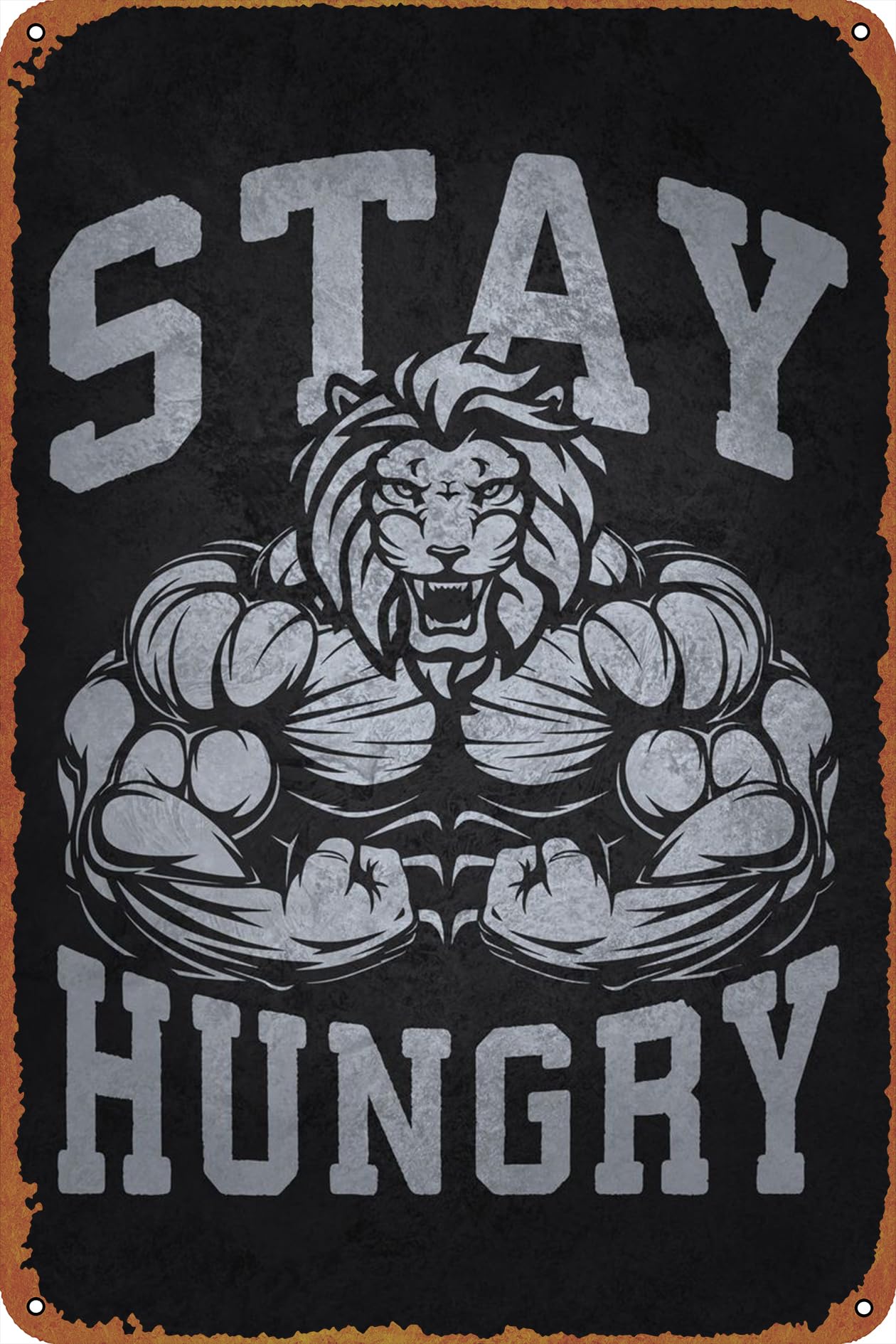Stay Hungry Lion Motivation