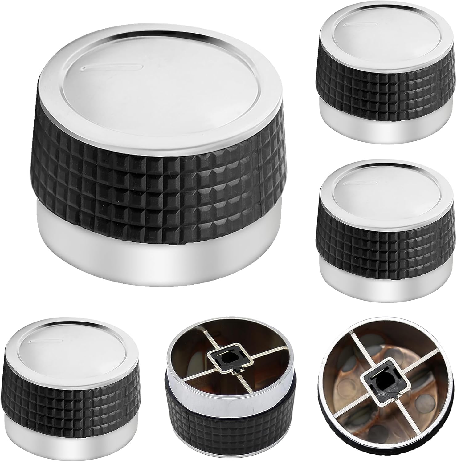 Amazon.com: CADUFUELLY 6PCS Gas Grill Control Knobs, Gas Burner Knobs, Stove Oven Control Range ...