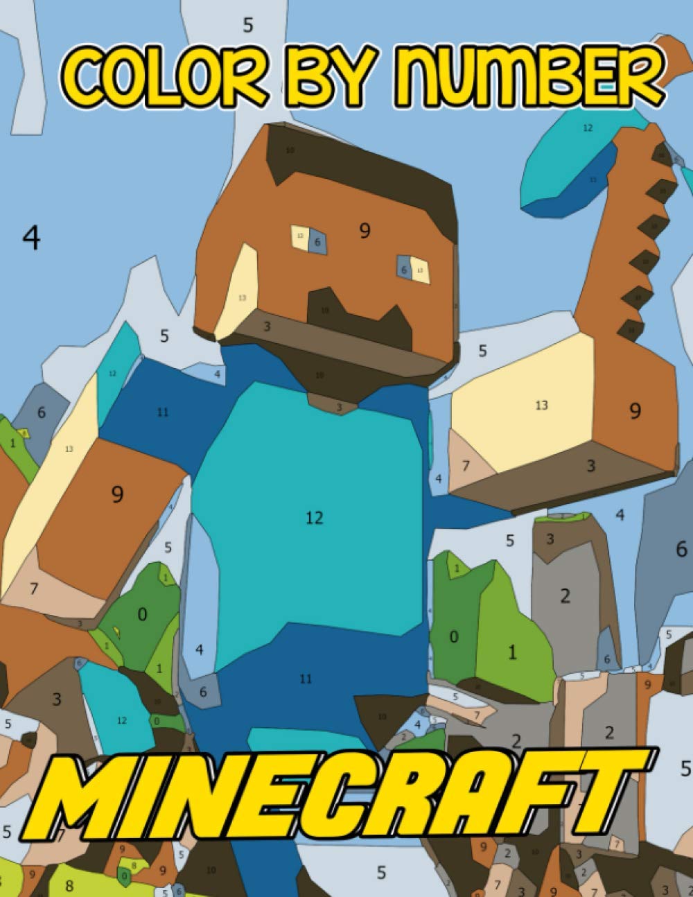Minecraft Color By Number Minecraft Color By Number Coloring Book ...