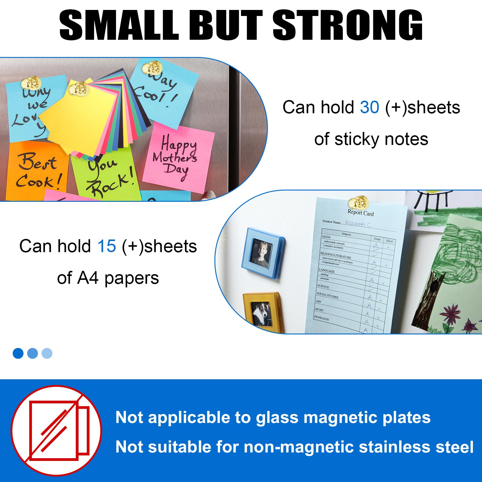 Snapklik.com : Fridge Magnets 16Pcs Refrigerator Whiteboard Small ...