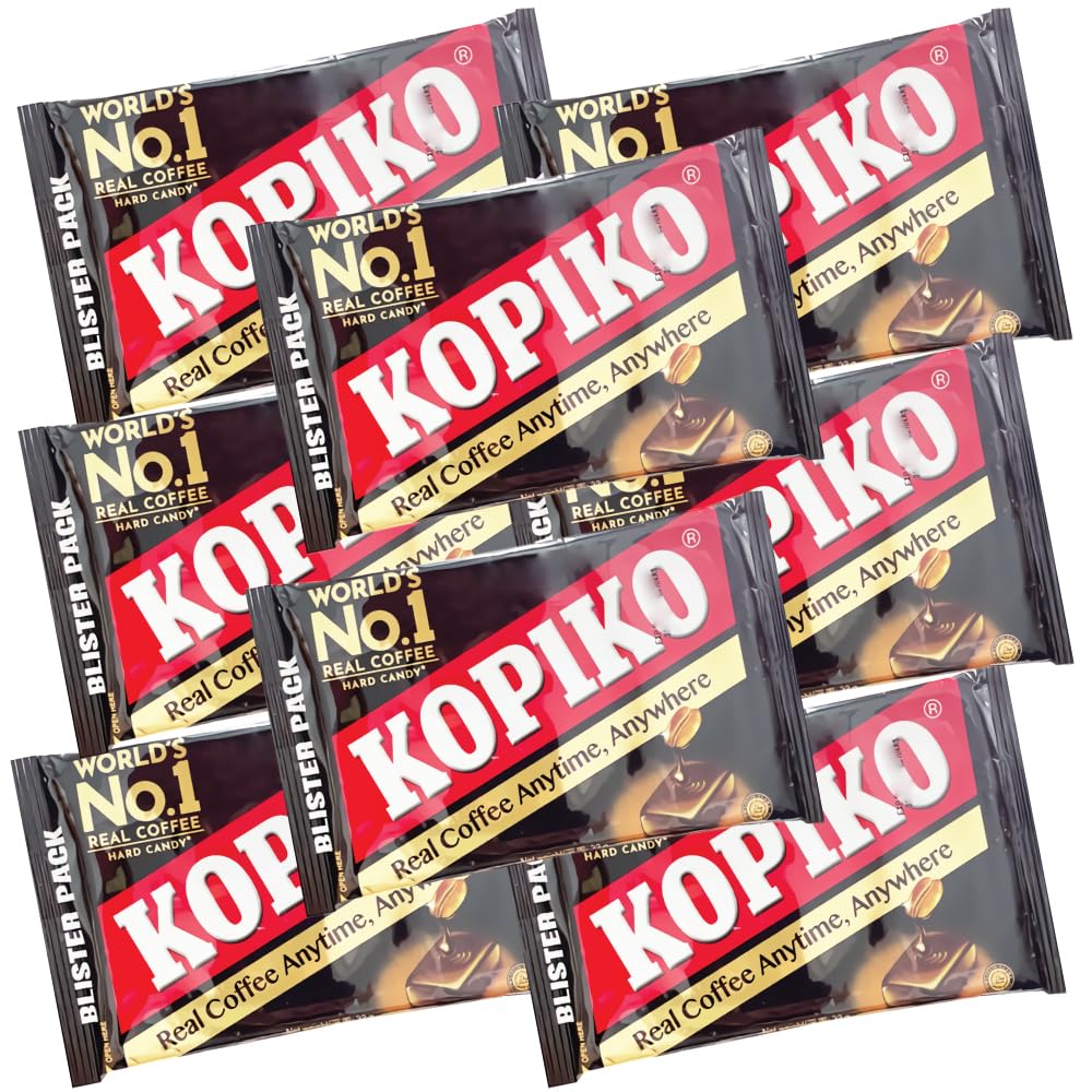 Amazon.co.jp: コピコ コーヒーキャンディ ブリスターパック 32g(8個入) ×8袋セット PSJ KOPIKO Coffee ...