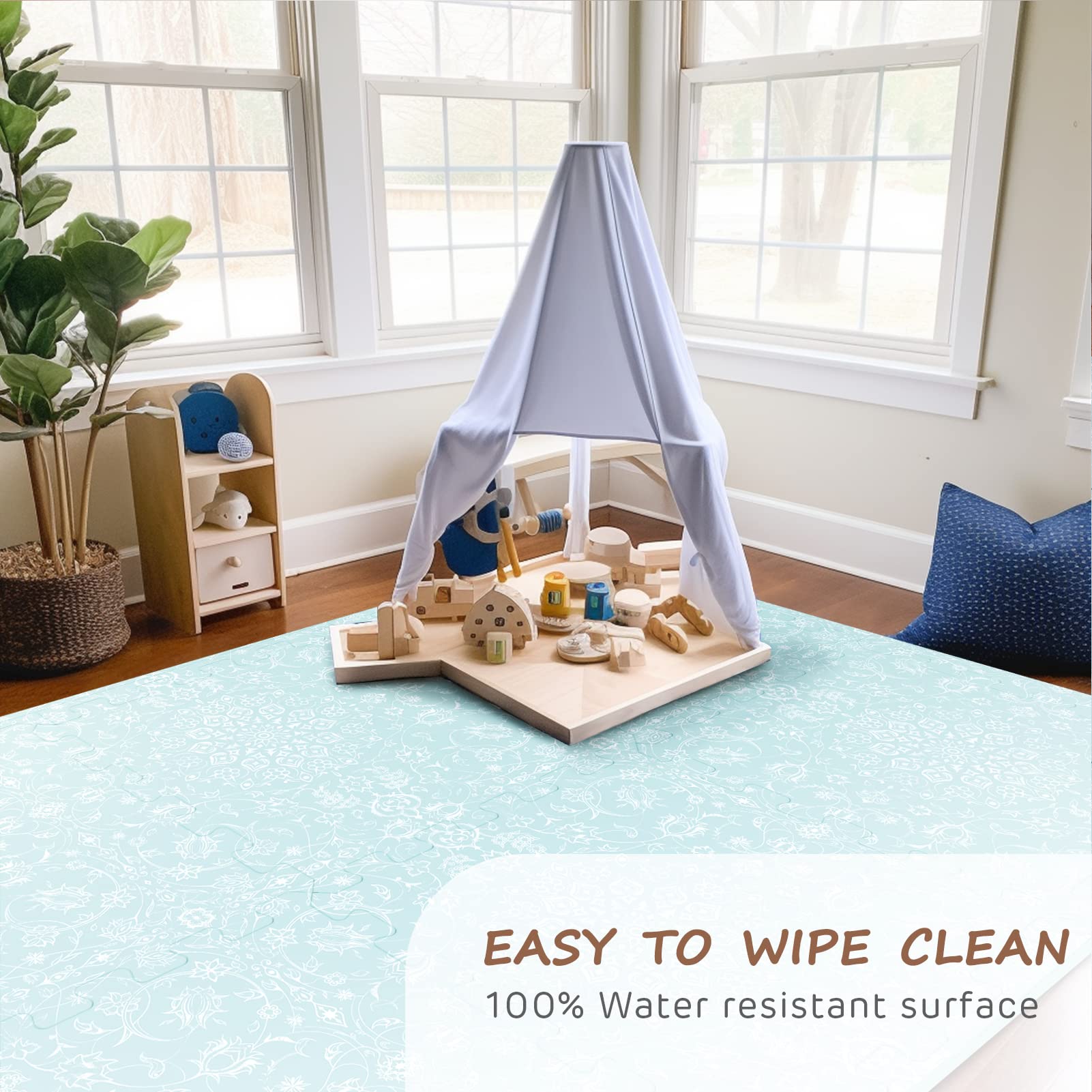 Snapklik.com : Extra Large Baby Play Mat - 4FT X 6FT Non-Toxic Foam ...