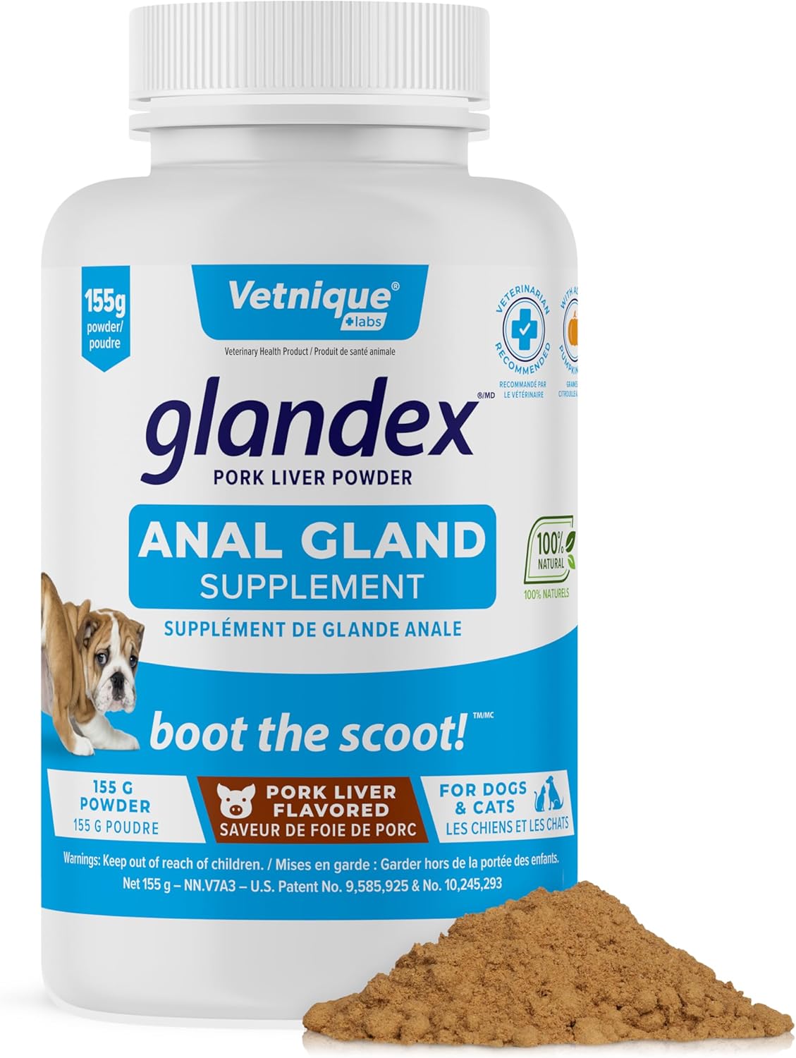 Glandex Dog & Cat Anal Gland Fiber Supplement Powder with Pumpkin ...