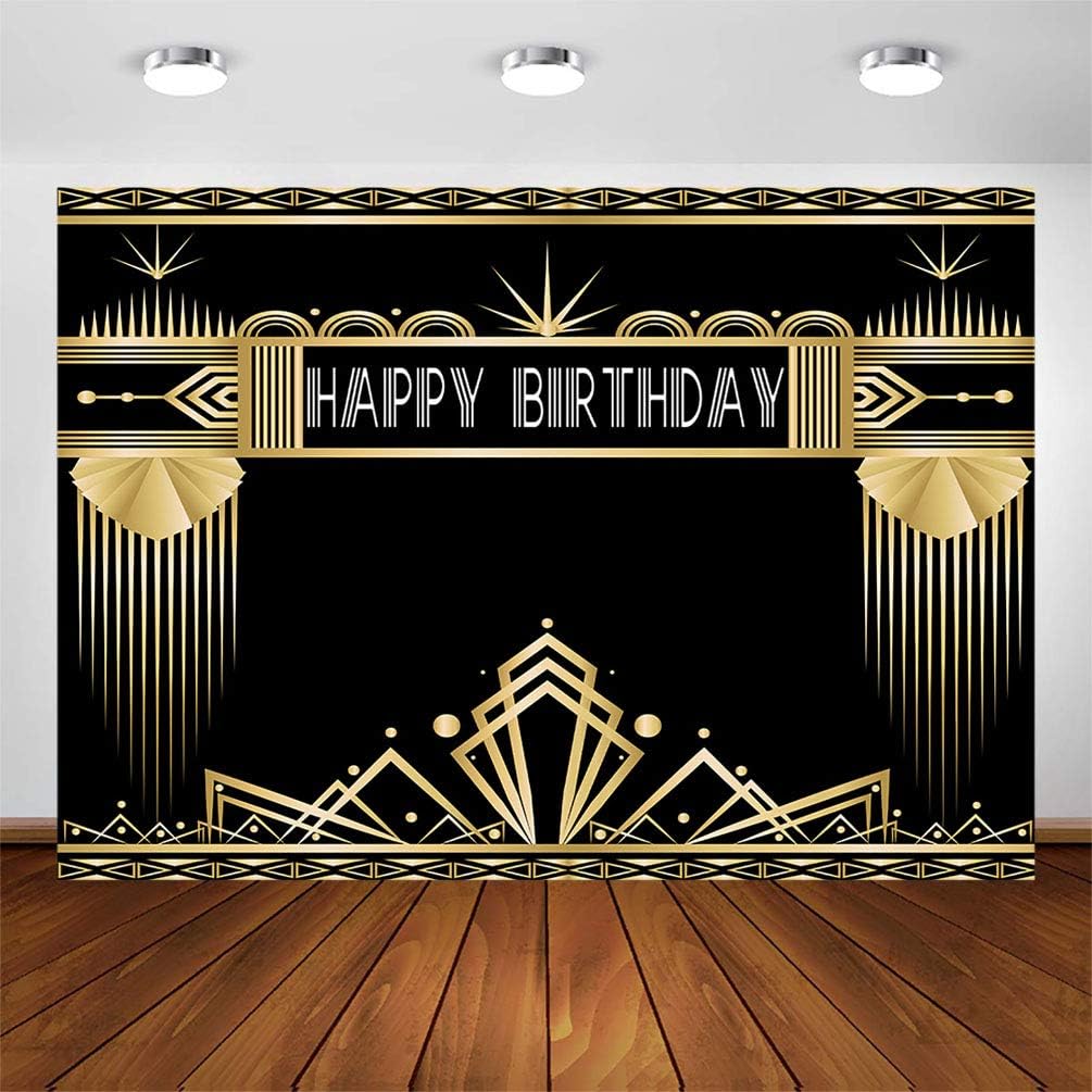 Amazon.com : Avezano 7x5ft Great Gatsby Theme Birthday Party Backdrop ...