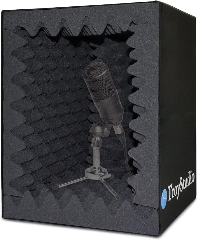 Amazon.com: TroyStudio Mic Pop Filter Recording Shield, Portable ...