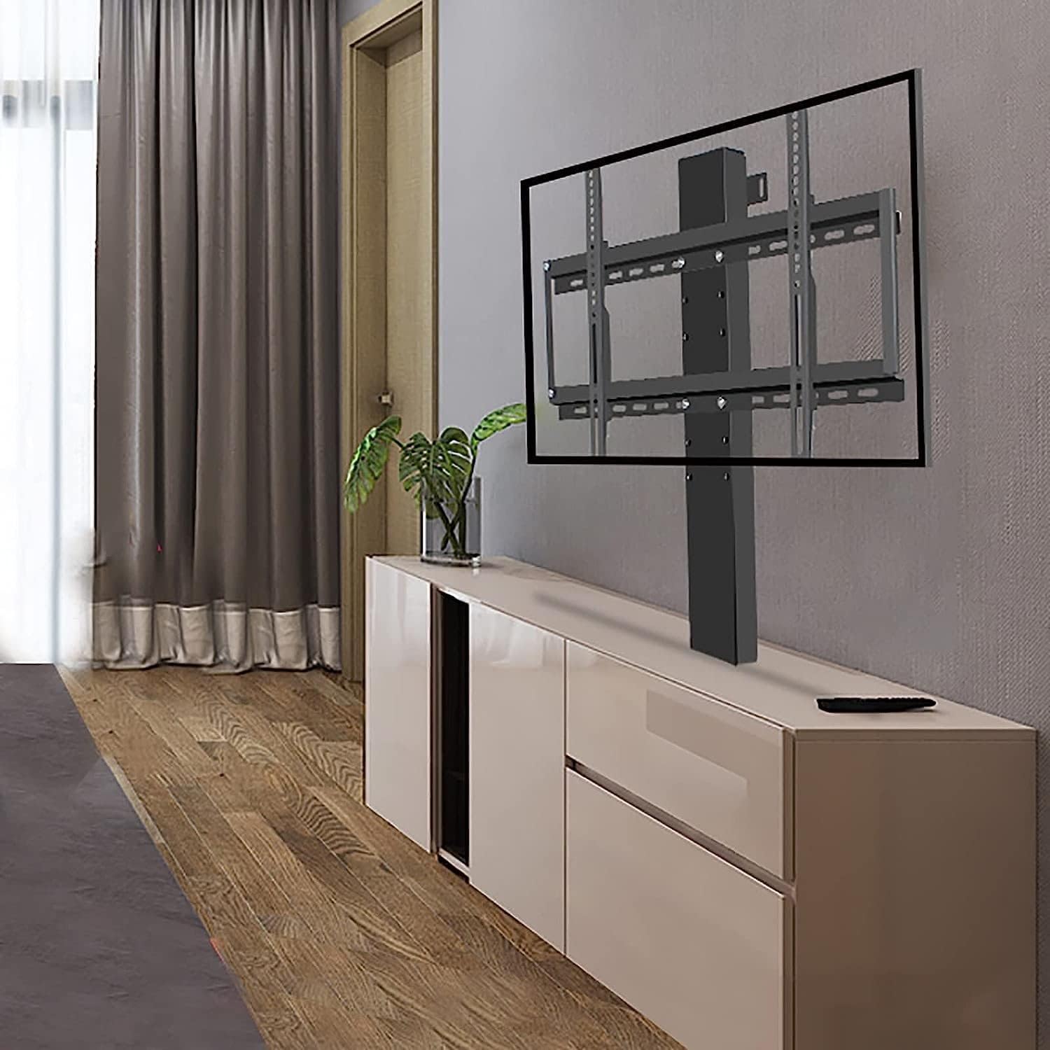 Amazon.com: Universal TV Stand Multifunction TV Wall Mount Motorized TV ...