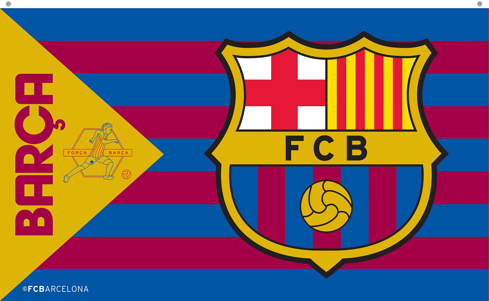 Largest Flag In Barcelona FC Barcelona Staff Show Solidarity With The