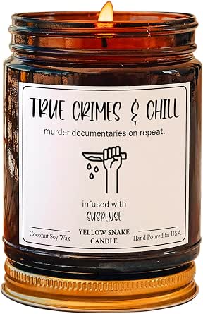Amazon.com: True Crimes and Chill Candle My Favorite Murder True Crime ...