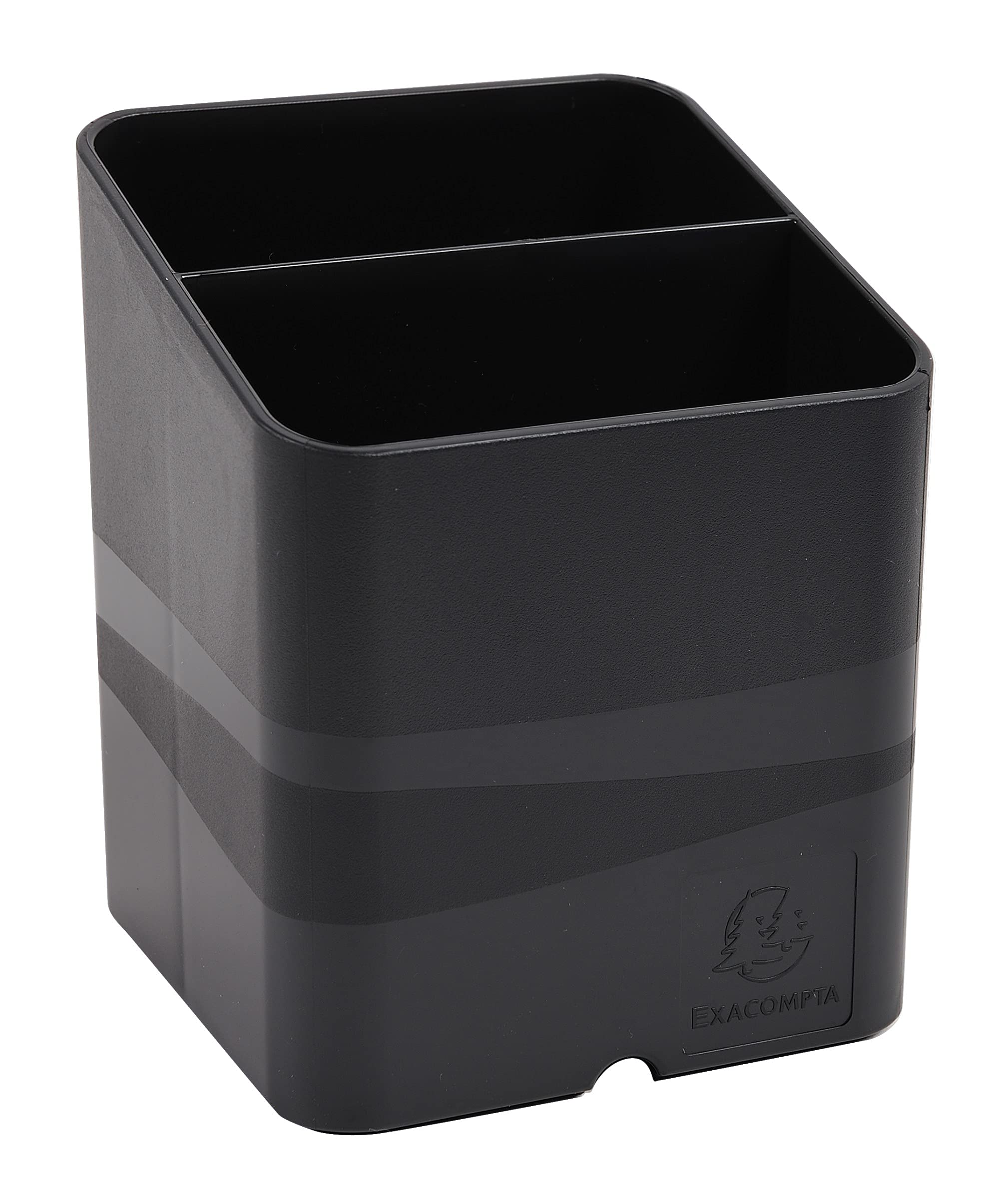 Exacompta - Ref 677014D - ECOBlack Pen-Cube Pen Pot - 74 x 74 x 93mm in ...