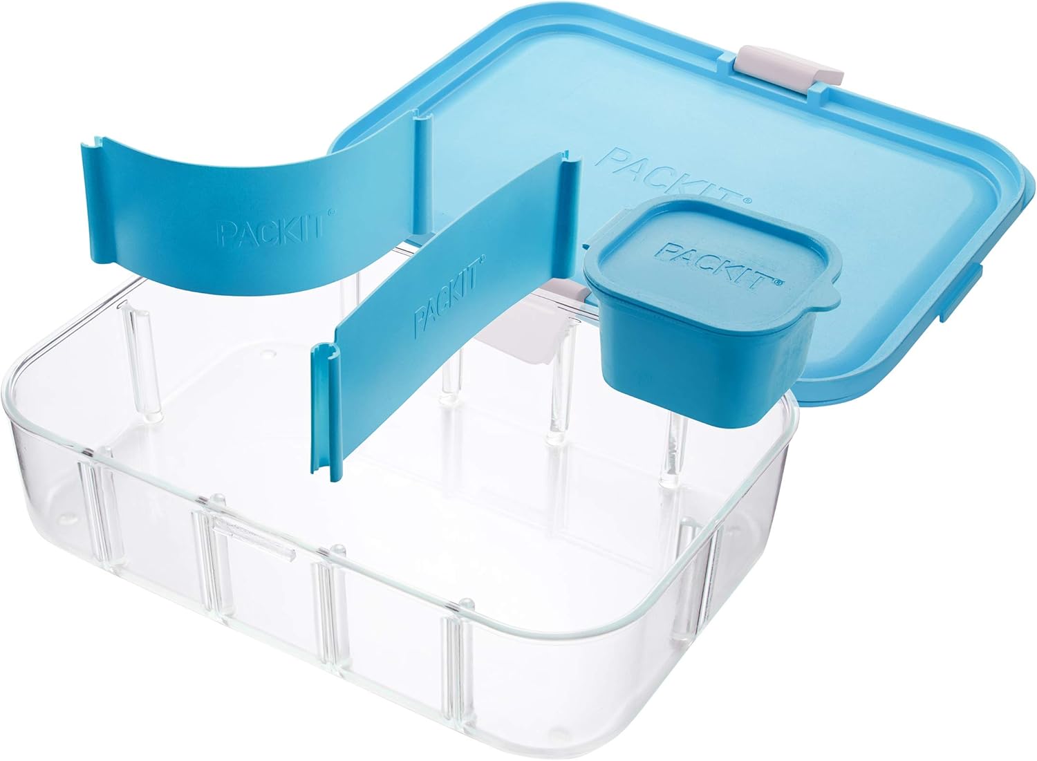 Amazon.com: PackIt Flex Bento Food Storage Container, Tropical Blue ...
