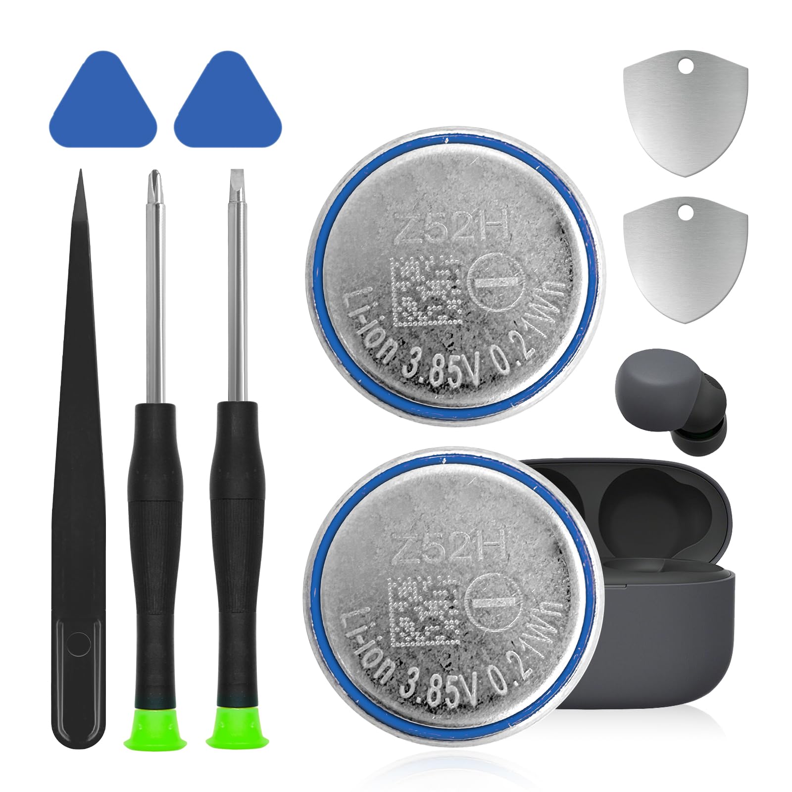Amazon.com: OHZHAO 2pack Z52H 75mAh Battery for Sony Headset LinkBuds S ...