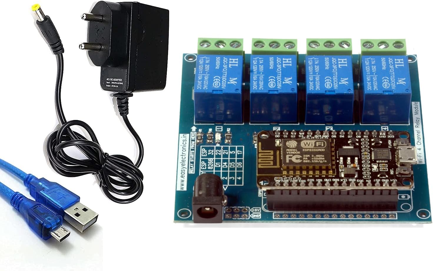 WiFi - 8 Channel Relay Board ESP32 WiFi Relay Board 8 SPDT Relays Node ...