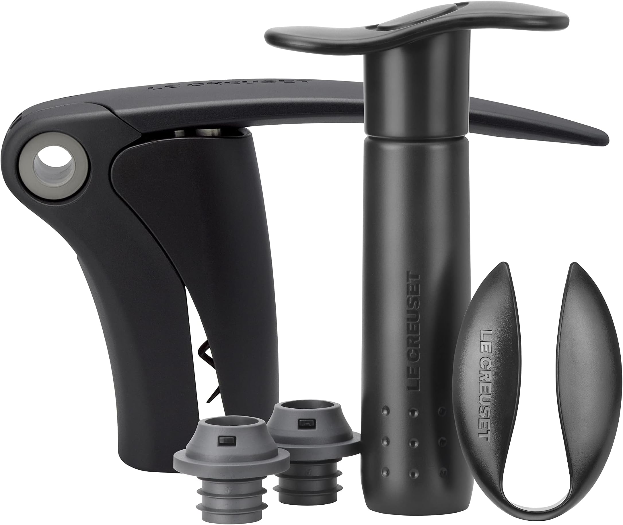 Amazon.com: Le Creuset Wine Pump and 3 Stoppers, Cerise: Home & Kitchen