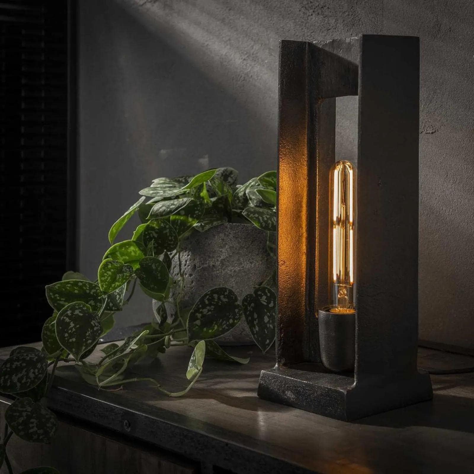 Famlights Industrie Tischlampe Leonardo Vintage Look/Steampunk ...