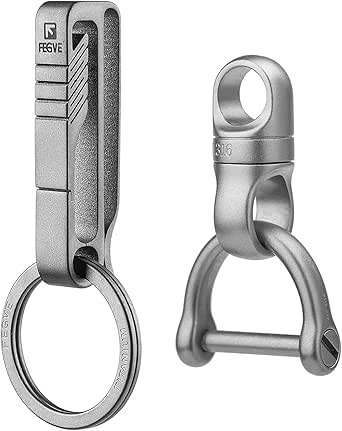 Amazon.com: TISUR Belt Key Clip+Swivel Key Ring Clips for Keychains