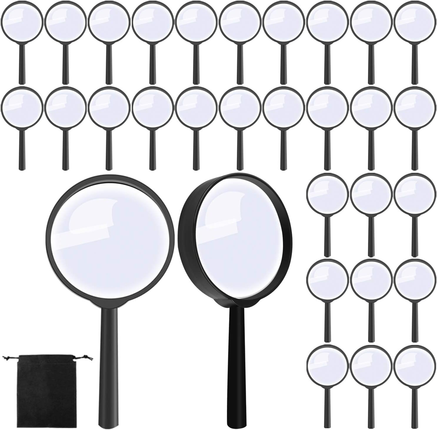 Amazon.com: IRCHLYN Magnifying Glass Kids 30 Pieces Plastic Magnifier ...