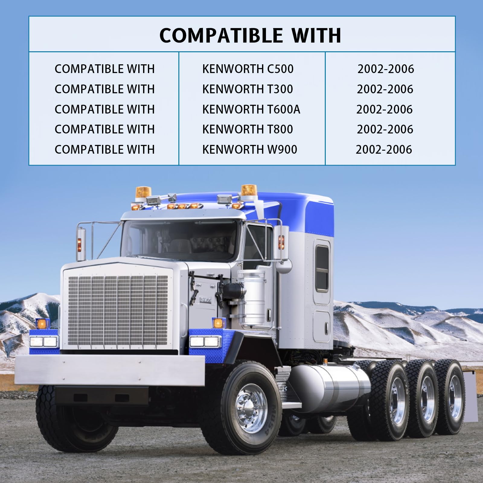 ZIBOPAR Climate Control Module Compatible with Kenworth T800 W900 C500 ...