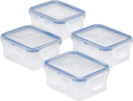 Amazon.com: LOCK & LOCK Easy Essentials Food Storage Container Set, 4 ...