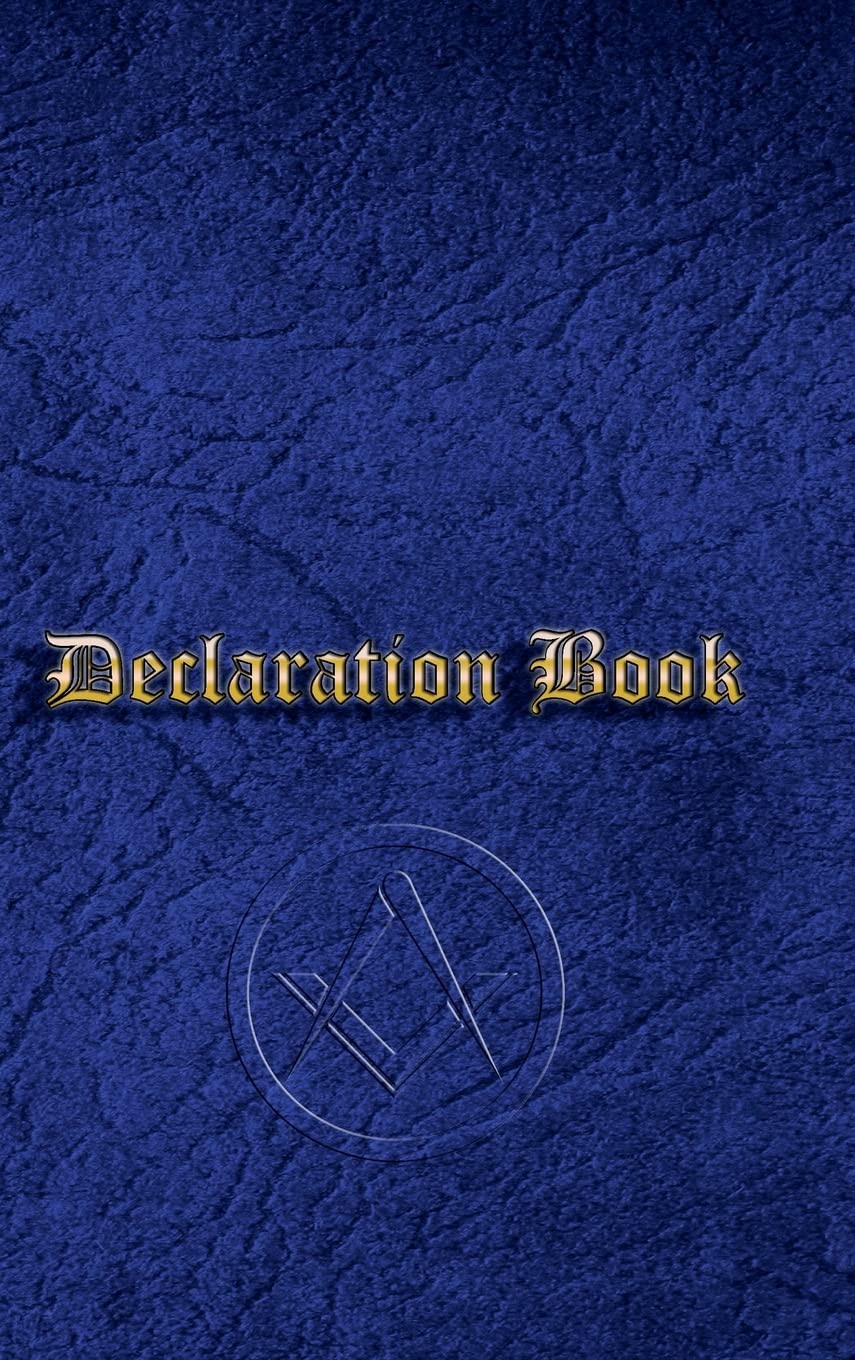 Declaration Book - Craft Mason: Craft Freemason Signature/Tyler's Book ...