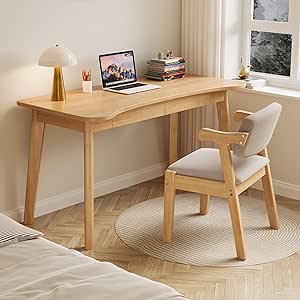 Amazon.com: Computer Desk with 2 Drawers, Modern Home Office Desk Study ...