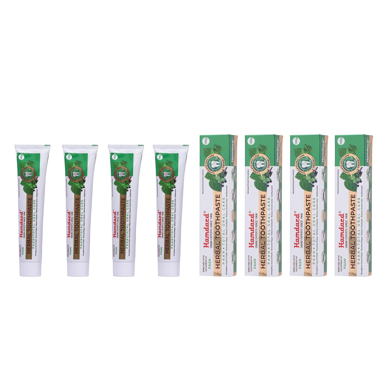 Buy Hamdard Herbal Toothpaste Paan + Total Oral Care | 100gm |Helps ...