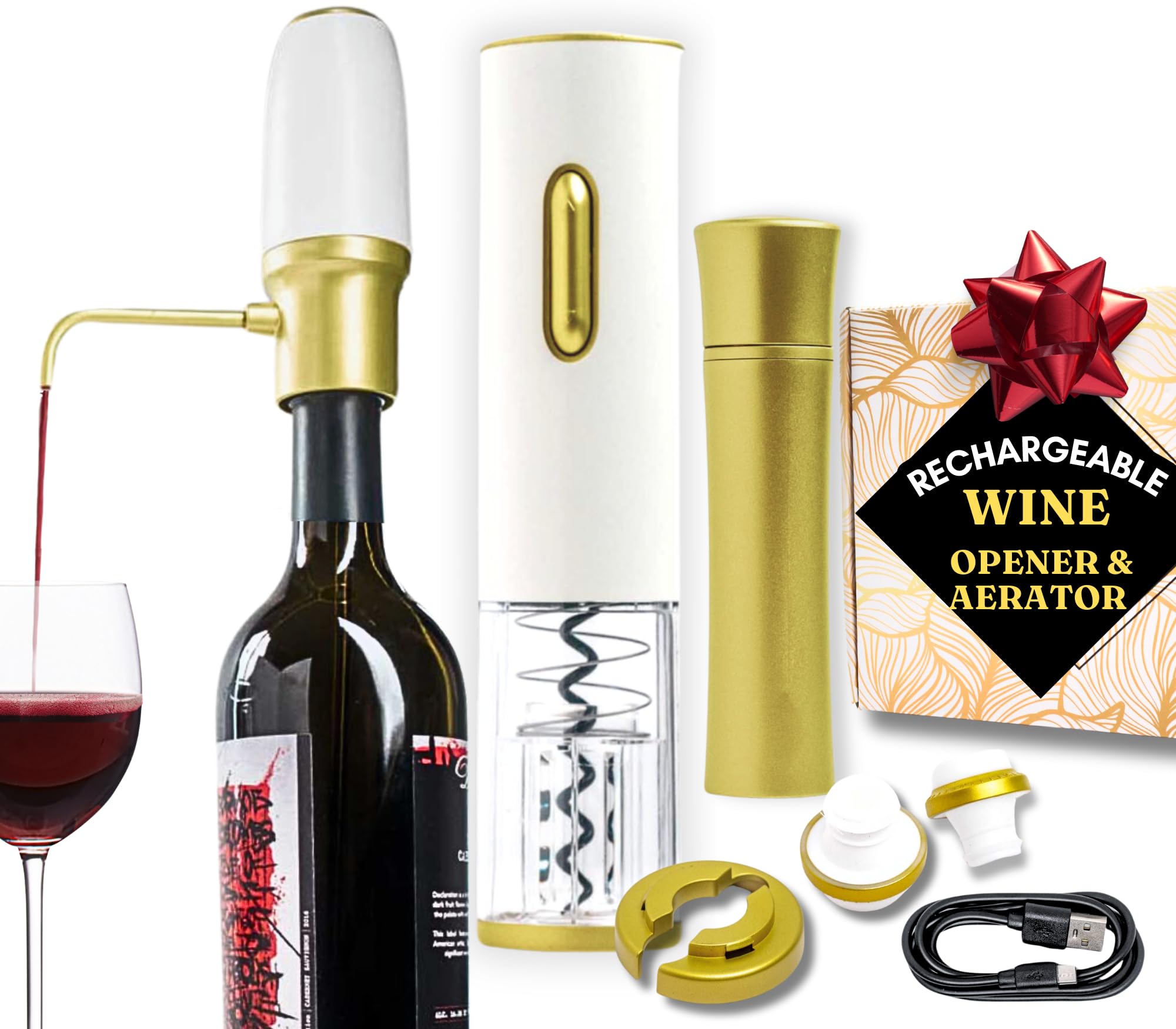 Amazon.com | Electric Wine Bottle Opener Rechargeable - Electric Wine ...