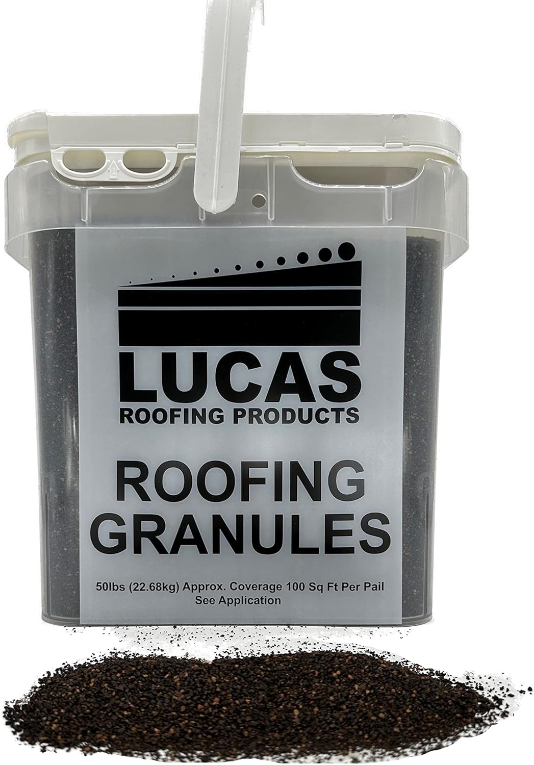 Roofing Granules 50 Pound Bucket (Burnt Sienna Hickory Brownwood ...