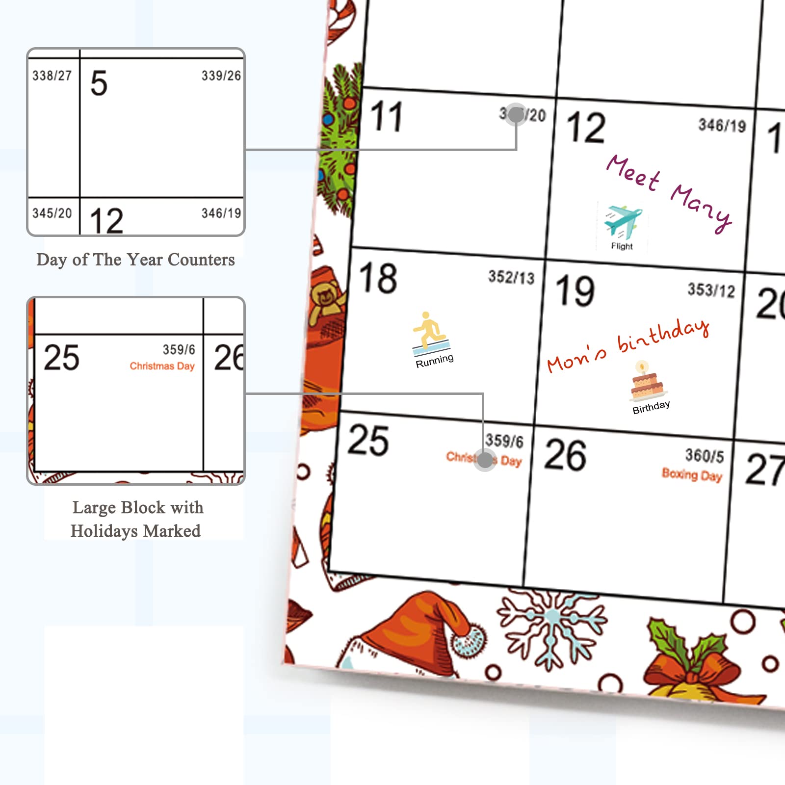 Buy Desk Calendar 2022-2023, Monthly Desktop Calendar, Standing Flip ...