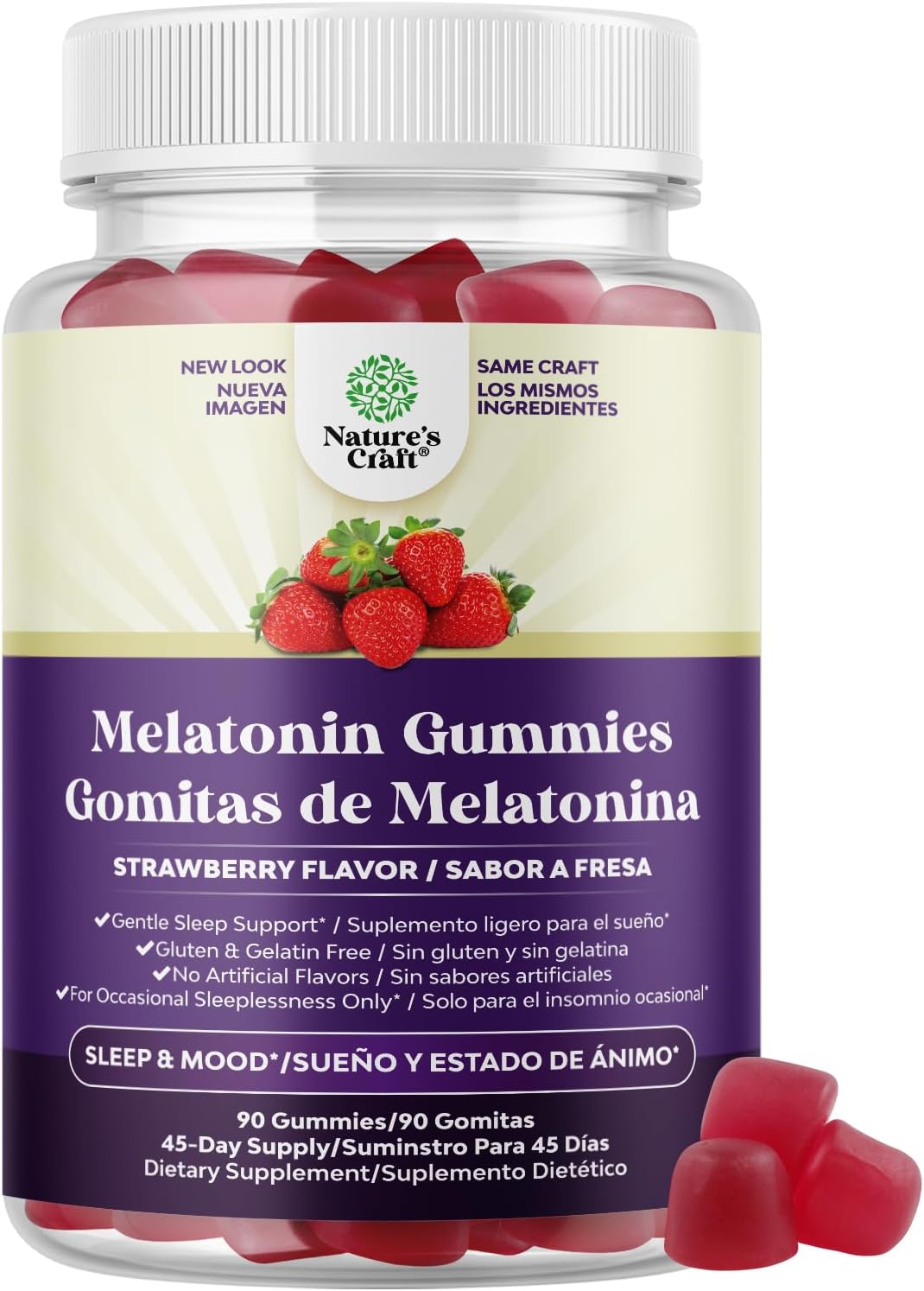 Amazon.com: Melatonina Natural 5mg – Gomitas de Melatonina Libre de ...