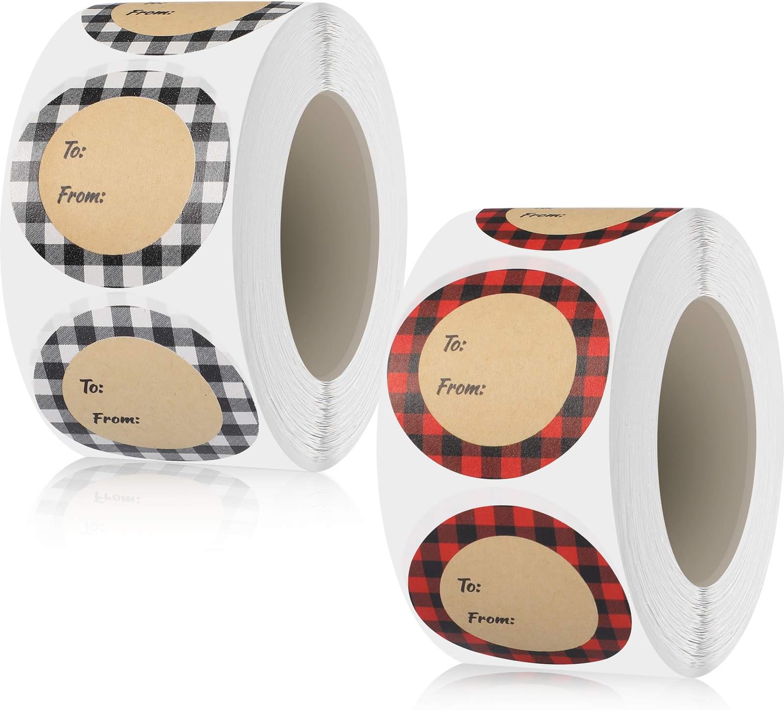 Amazon.com : 1000 Pieces Christmas to from Stickers, 1.5 inch Jumbo ...