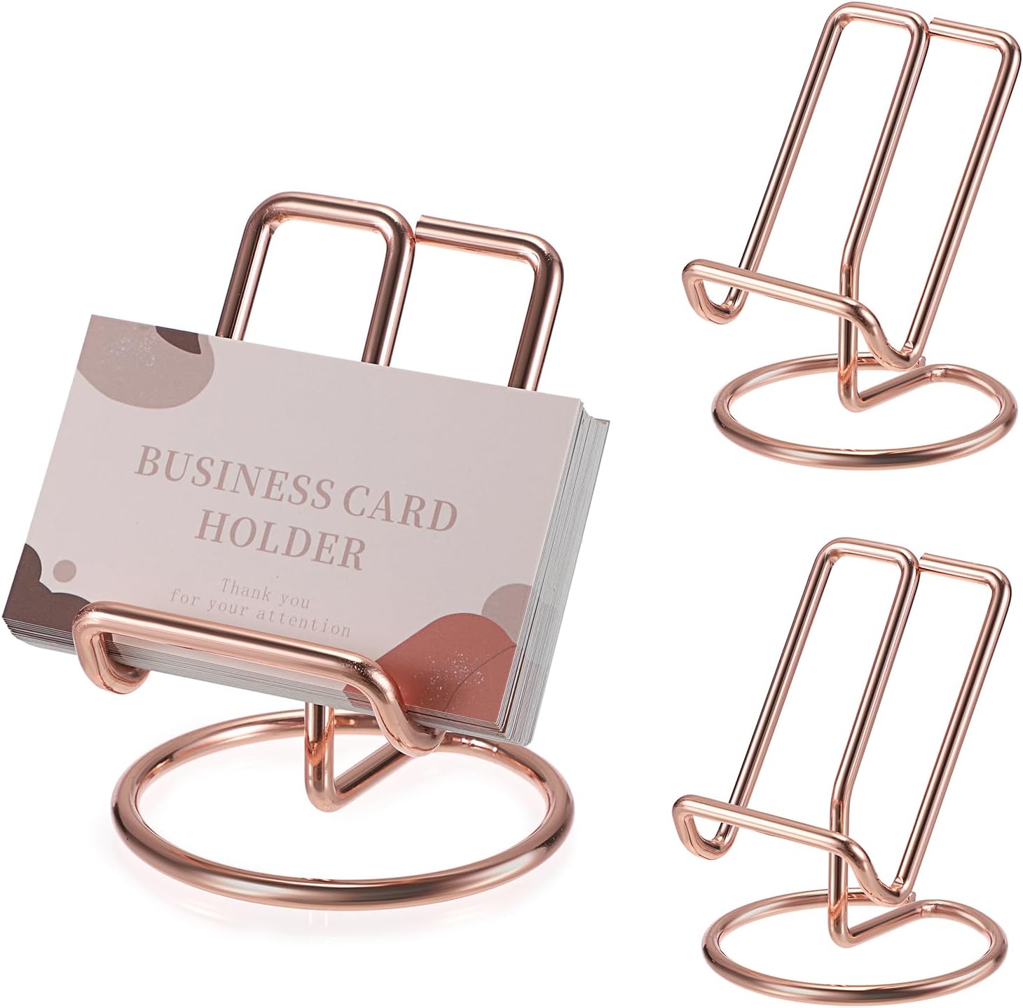BTSKY 1pcs Metal Business Card Holder - Desktop Display Stand for Discs ...