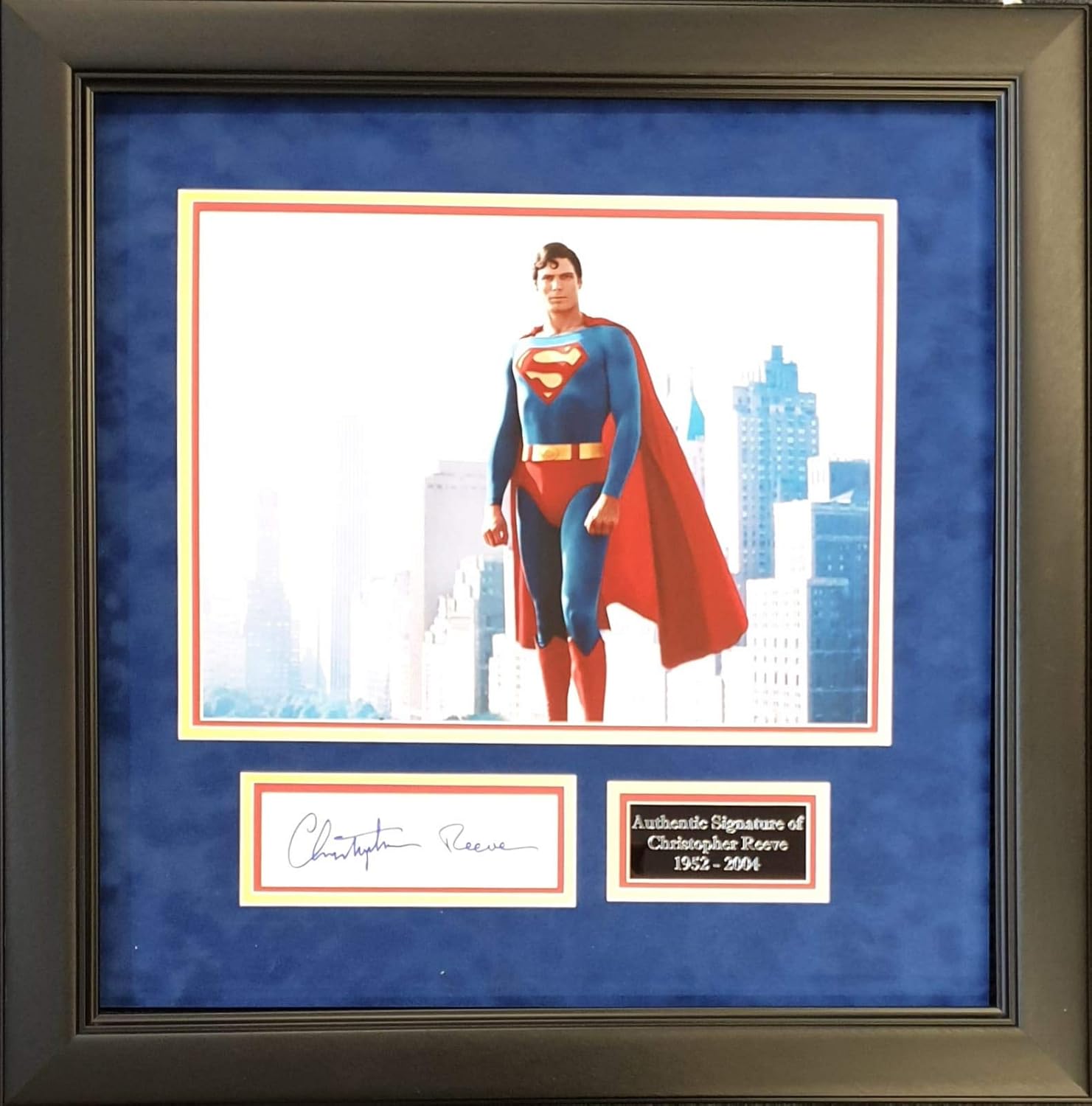 Christopher Reeve Genuine Hand SIGNED Autograph AFTAL UACC RD : Amazon ...