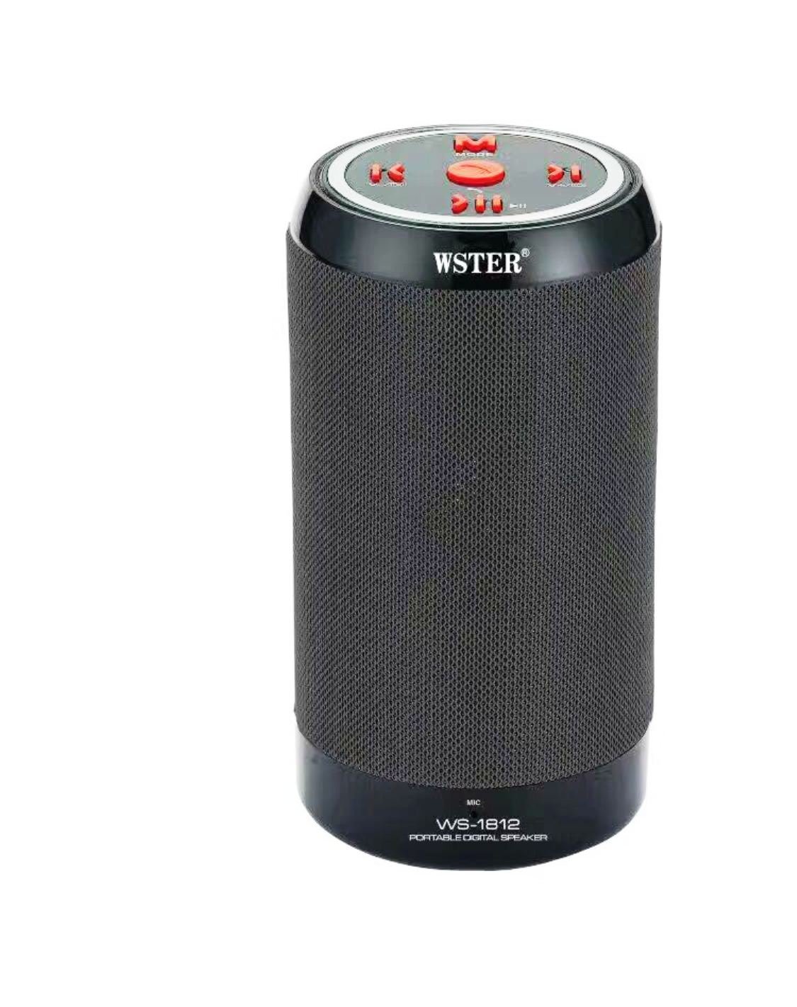 WSTER WS-1812 Wireless Portable Bluetooth Speaker with FM Radio ...