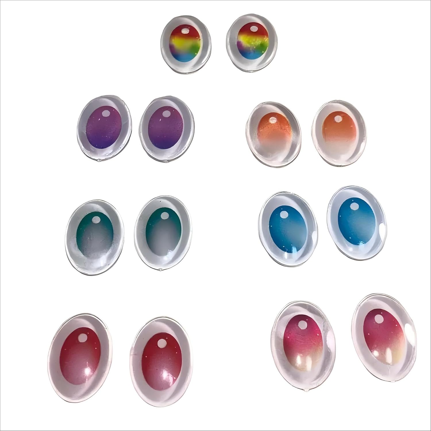 Amazon.com: 7 Pairs 3D Replacement Eyes Compatible with Labubu 17cm ...