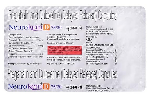 Neurokem D 75/20 - Strip of 10 Capsules : Amazon.in: Health & Personal Care
