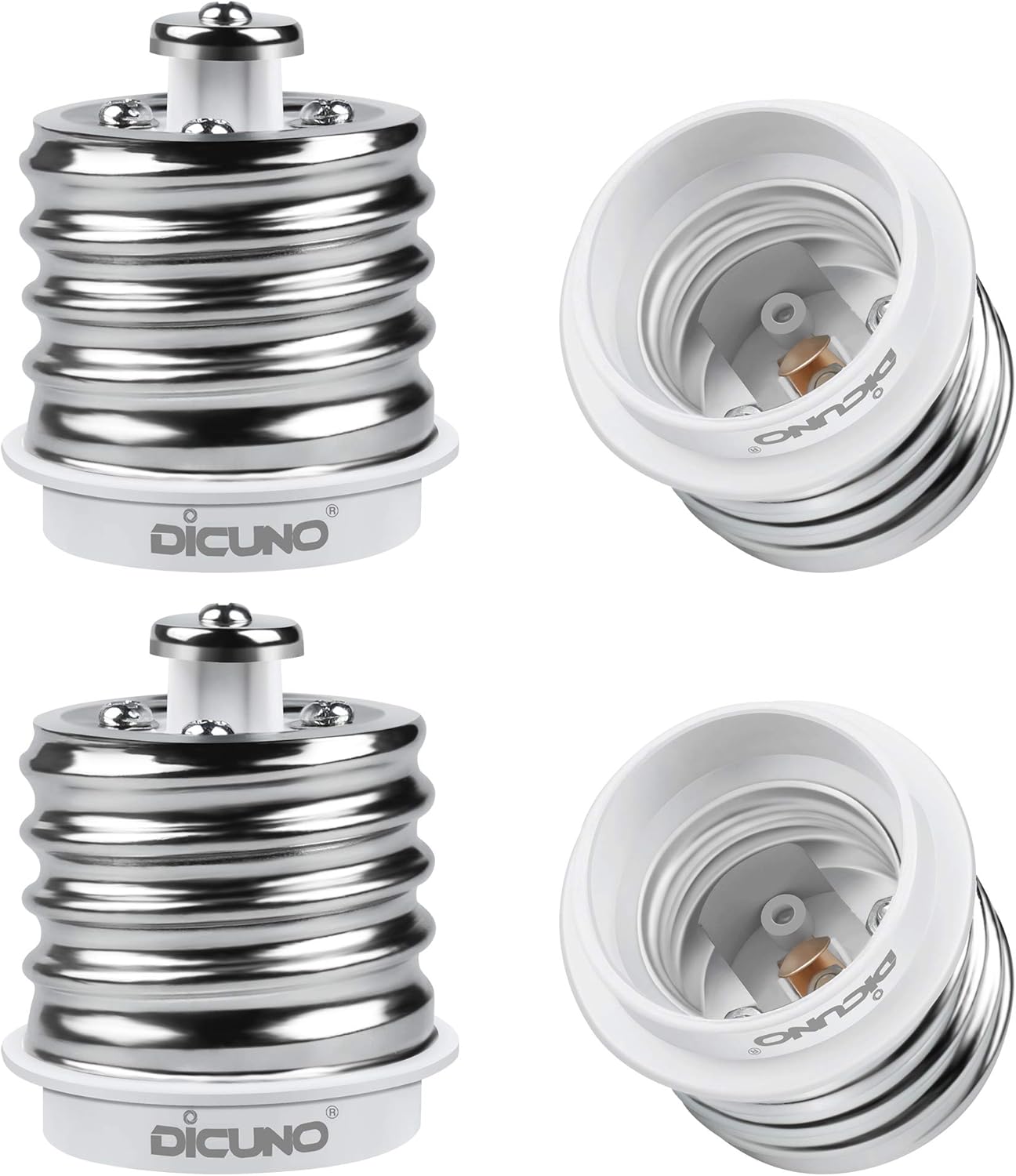 Amazon.com: DiCUNO Adaptador E39 a E26, Mogul E39 a estándar E26 con base de tornillo ...