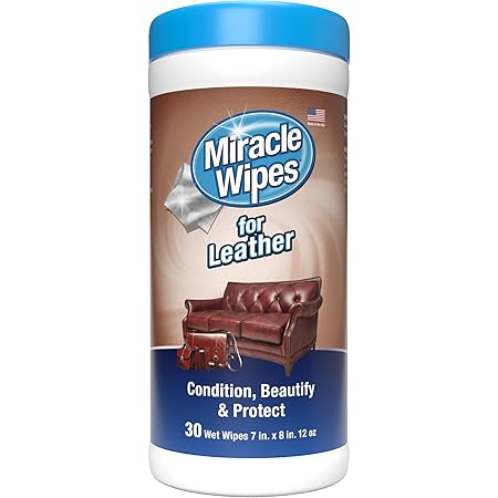 Weiman Leather Cleaner & Conditioner Wipes With UV Protection, Prevent ...