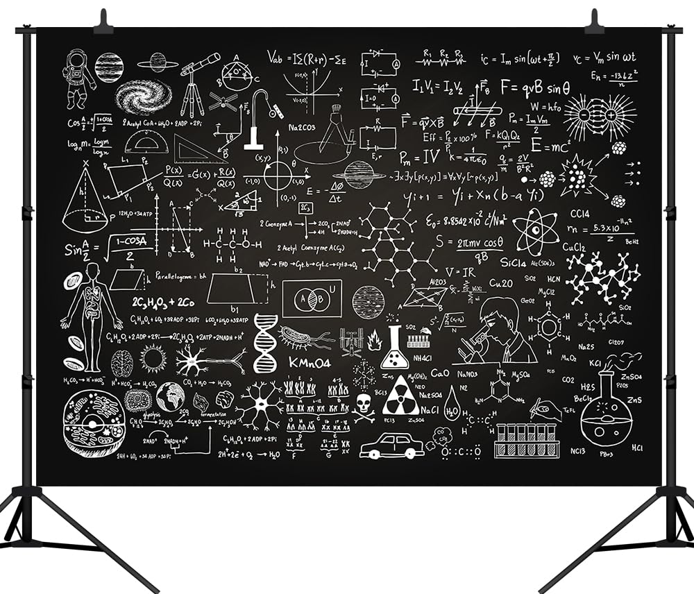 Buy CapiScoScience Party Decorations Backdrop Fabric Science Theme ...