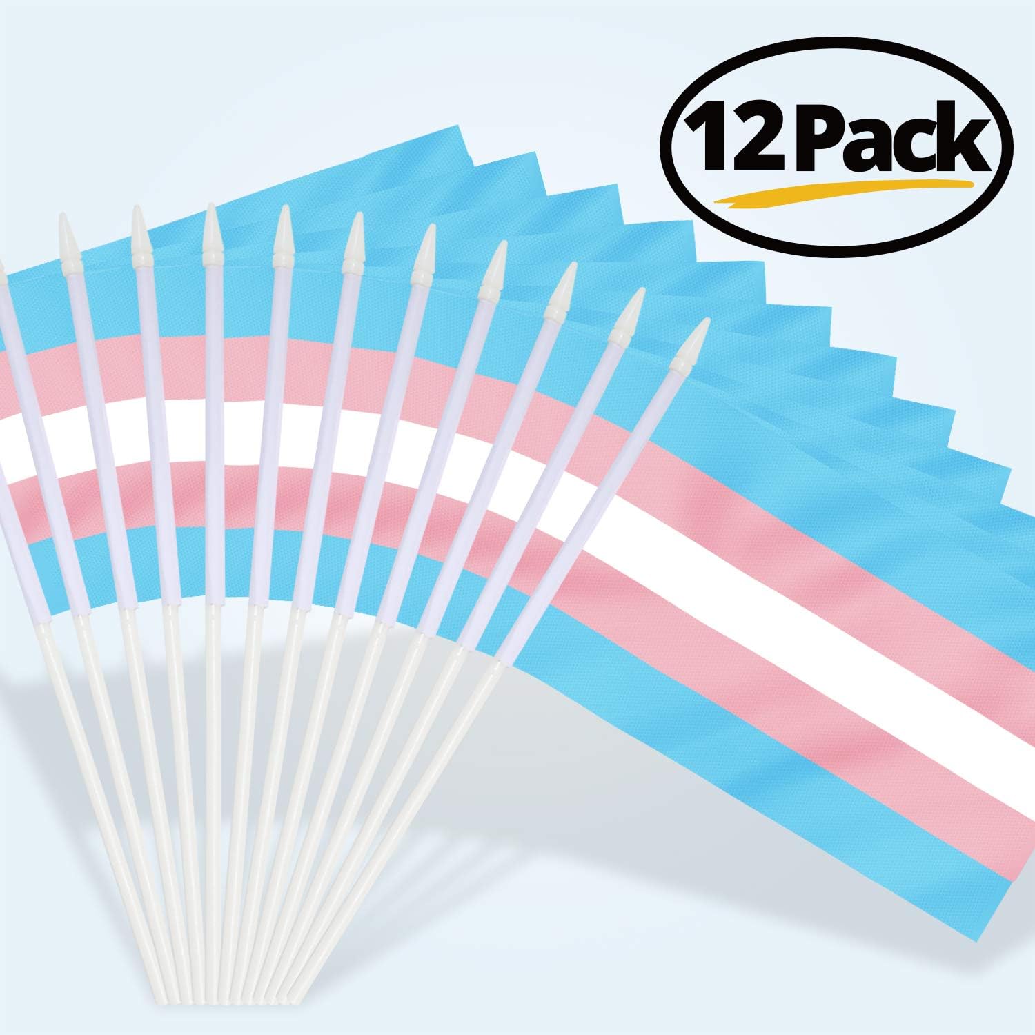 Anley Transgender Mini Flag – Paquete de 12 banderas pequeñas en ...