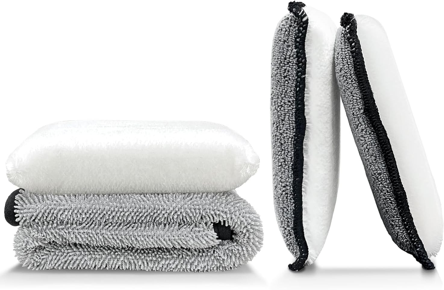 Amazon.com: ARTIPOLY Car Interior Scrubbing Sponge, 4Pcs Microfiber Car ...