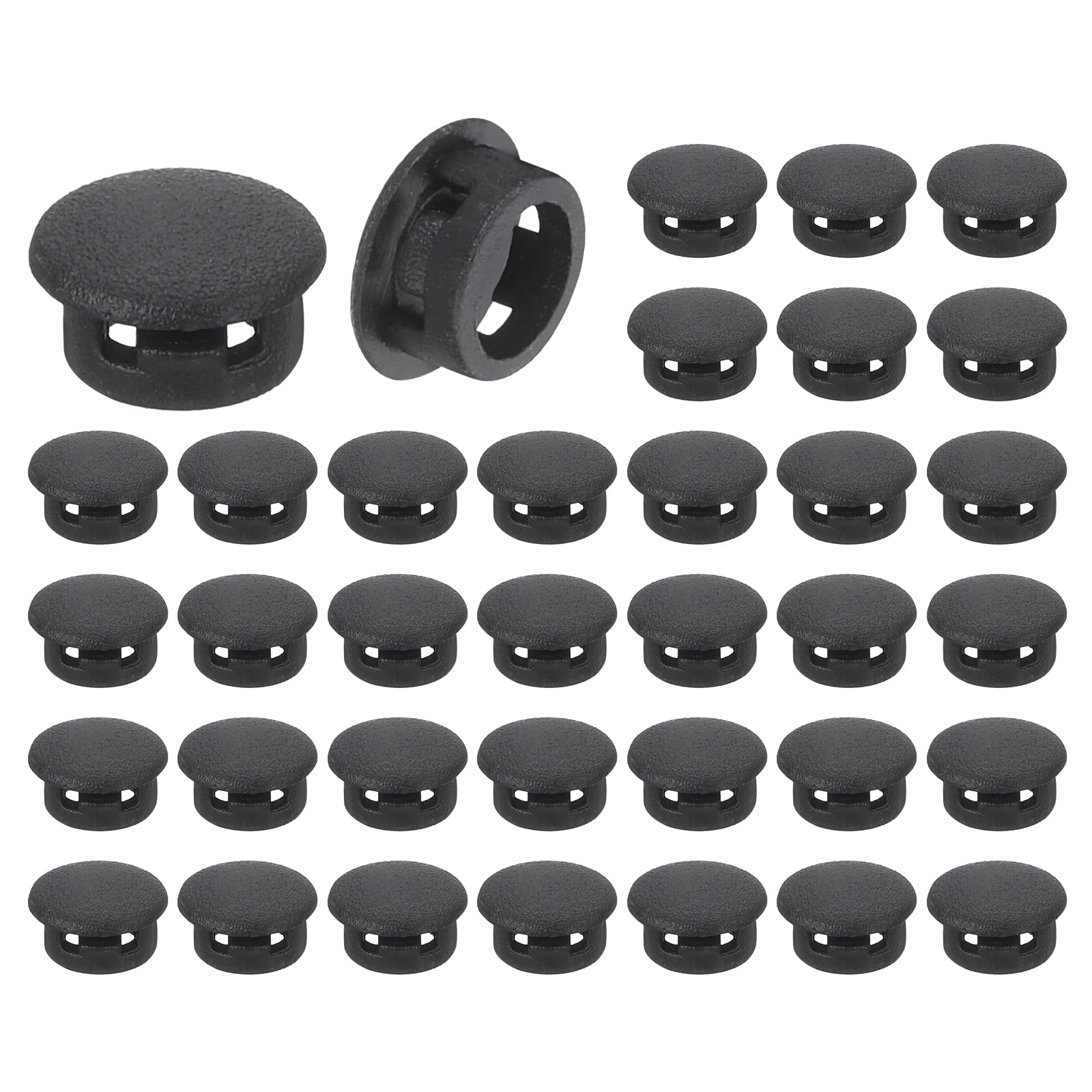 Rectangular End Caps Uxcell 8Pcs Black Plastic End Caps - M8 Thread ...