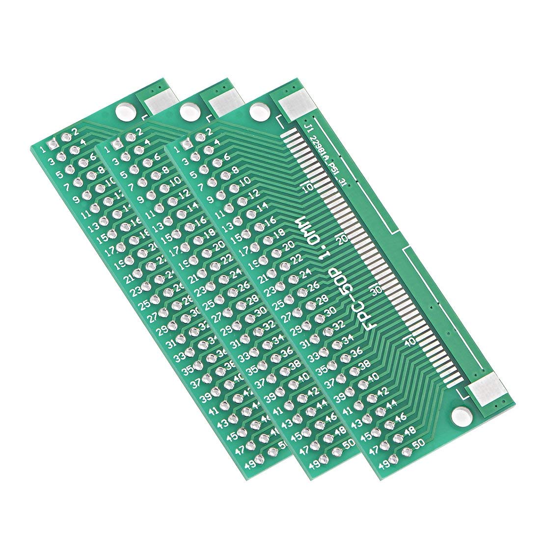 Heyiarbeit 3 Pcs 26 x 65mm PCB Bouble Sided Adapter Circuit Board, SMD ...
