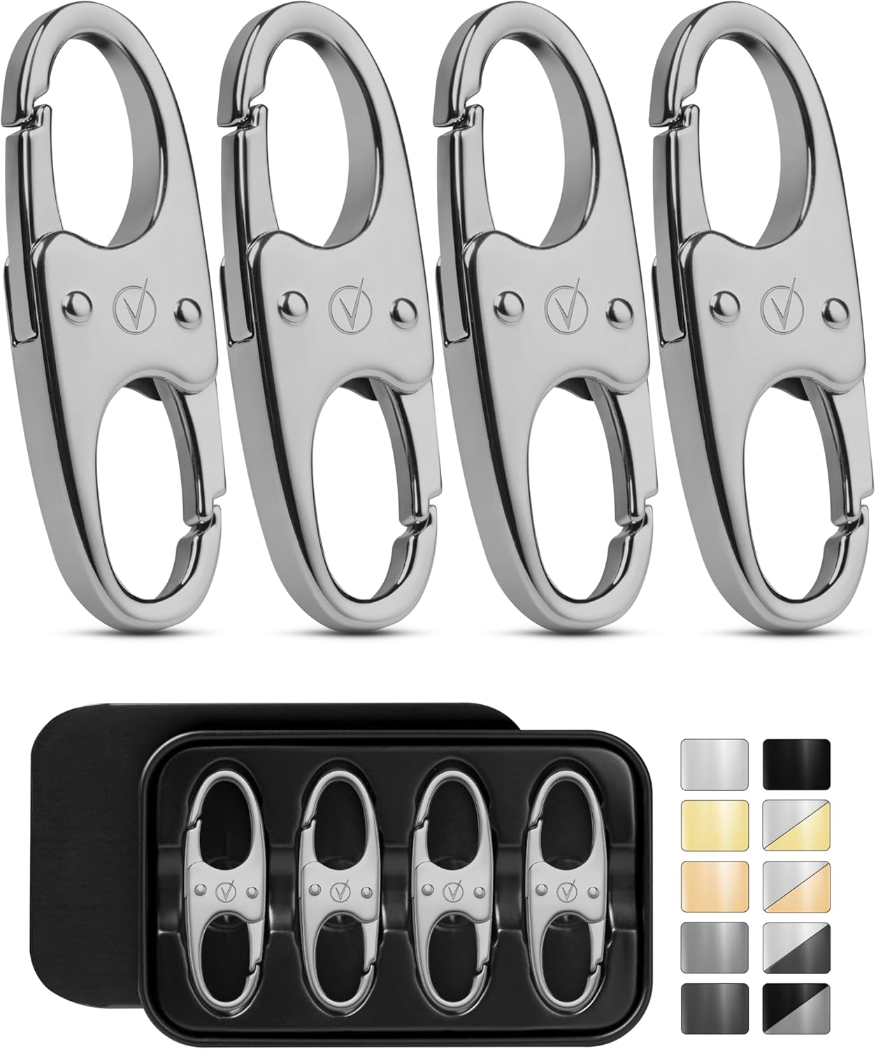 Amazon.com: Vantamo Premium 4 Zipper Clips Anti Theft for Backpack ...