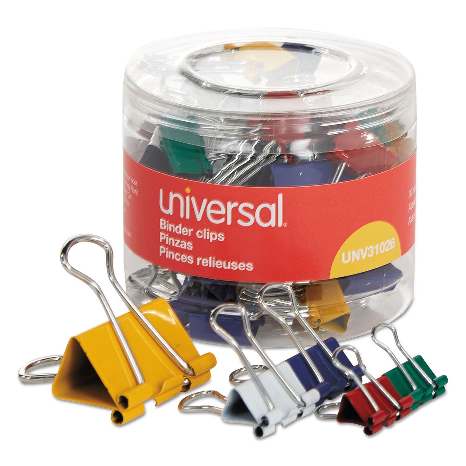 Amazon.com: Universal 31026 Assorted Binder Clips, Mini/Small/Medium ...