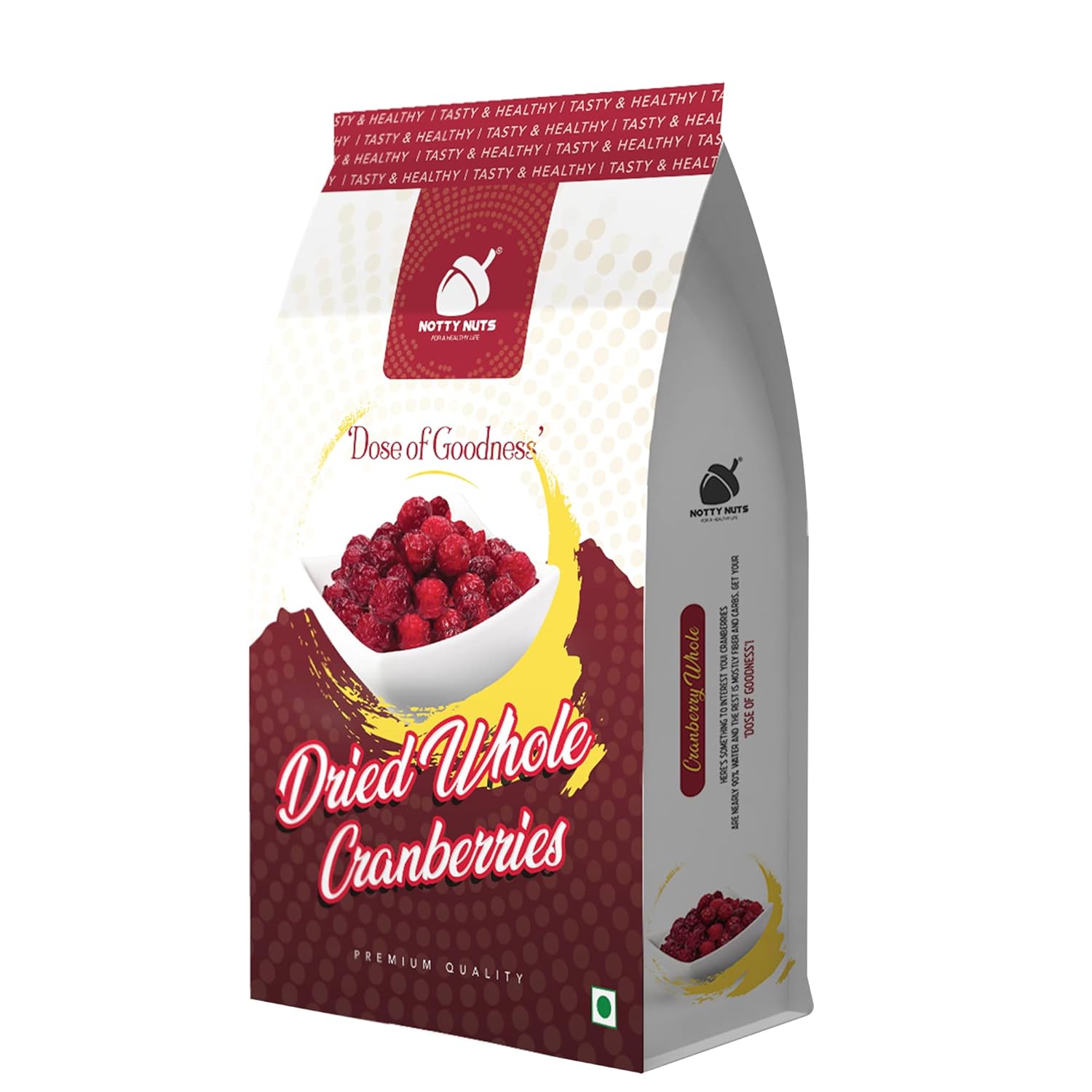 Notty Nuts Premium Whole Dried Cranberries 250g | Antioxidant Rich ...