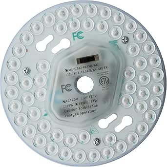 18W Dimmable LED Ceiling Fan Flush Mount Light Engine Retrofit Kit ...