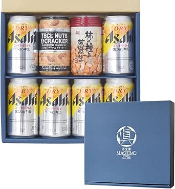 Amazon.co.jp: Asahi Beer, Gift, Home Drinking Snacks Set, 11.8 fl oz ...