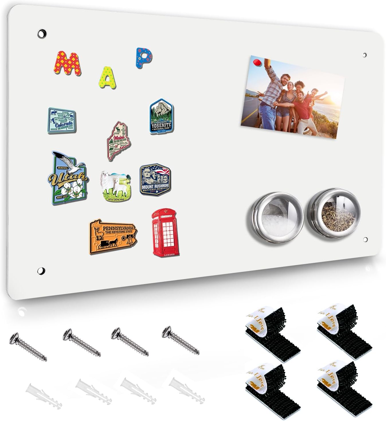 Amazon.com : White Magnetic Board,17.5" x 11.4" Magnet Bulletin Board ...