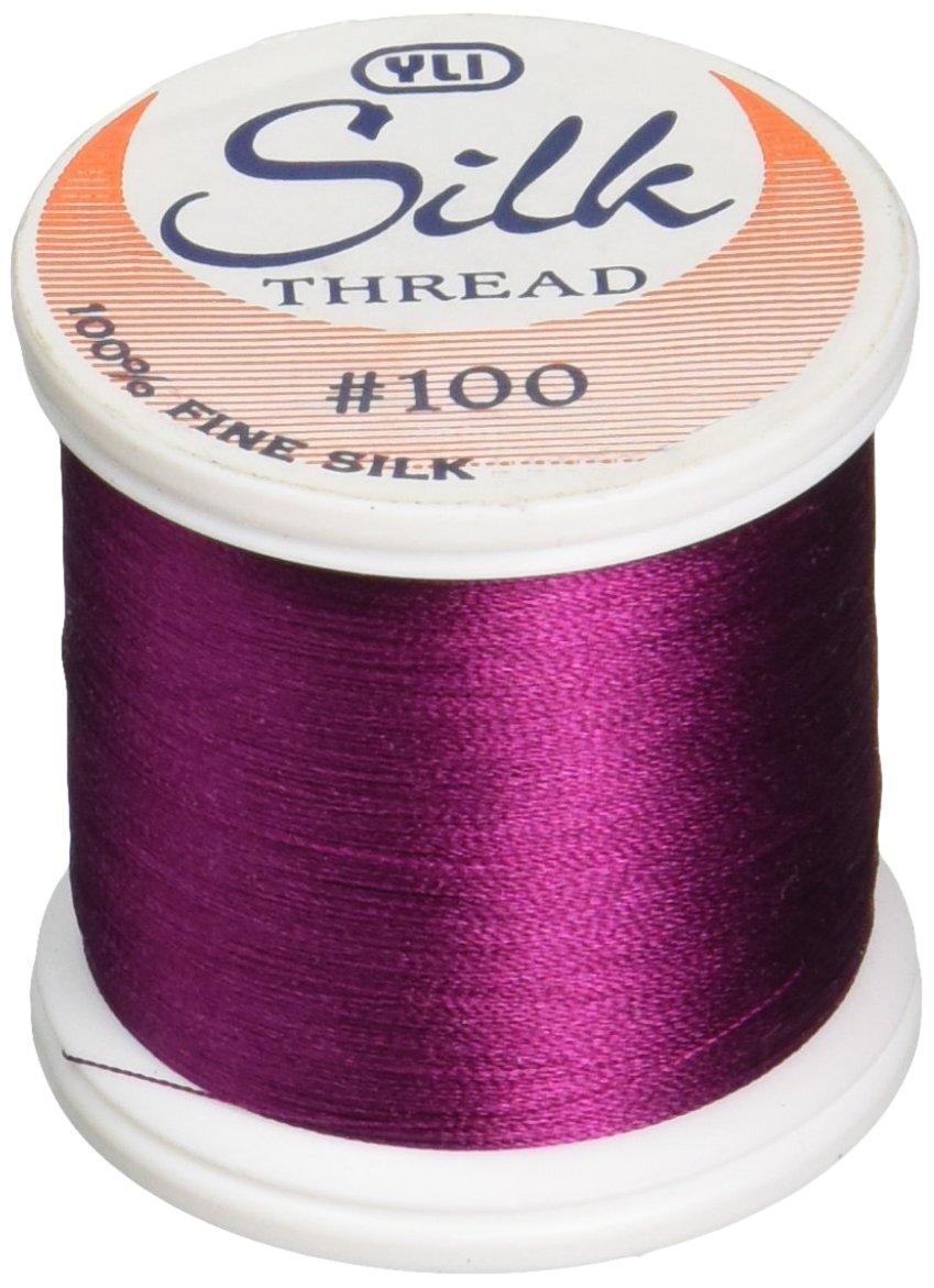 Amazon.com: YLI Corporation Silk Thread 100 Weight 218 Yd. Spool: 202 ...
