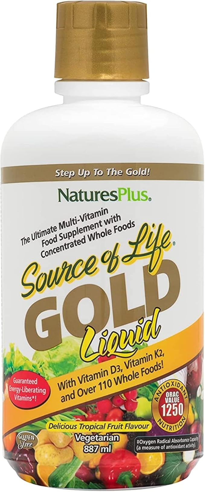 Amazon.com: NaturesPlus Source of Life Gold Multivitamin Liquid - 30 oz ...